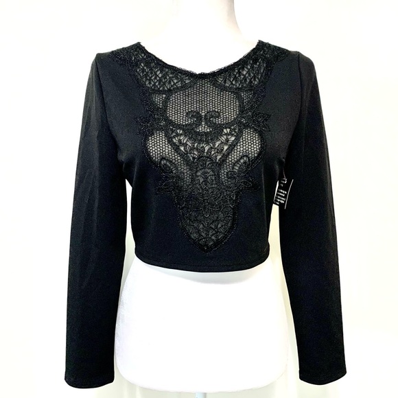Express | Tops | Nwt Express Black Lace Top | Poshmark